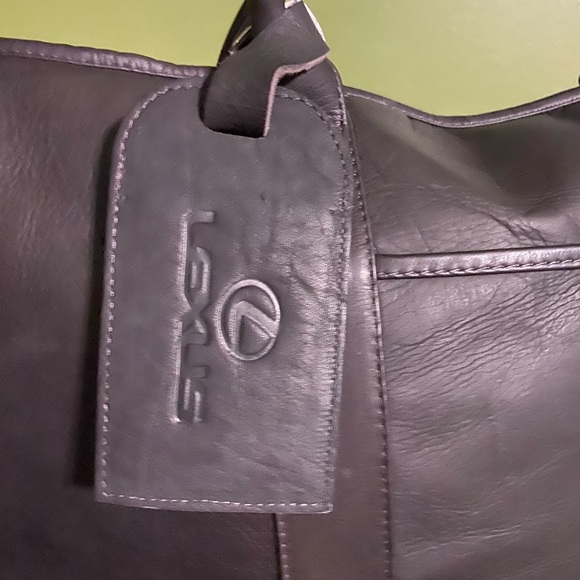 Lexus | Bags | Lexus Brown Leather Duffle Overnight Bag | Poshmark